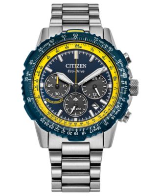 Citizen Men's Promaster Navihawk Chronograph Silver-Tone Stainless ...