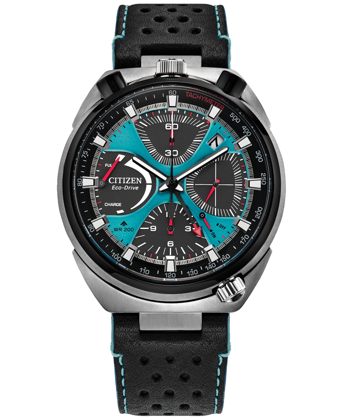 Click here for Citizen Mens Promaster Tsuno Chronograph Black Lea... prices