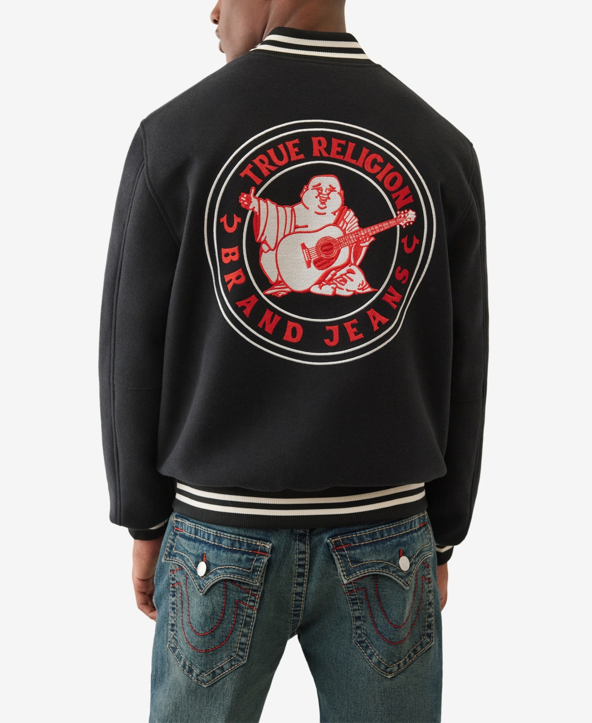 Click here for True Religion Mens Western Wool Varsity Jacket - J... prices