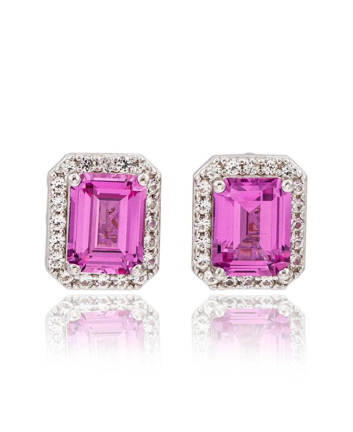 Click here for Suzy Levian Sterling Silver Emerald Cut Sapphire &... prices