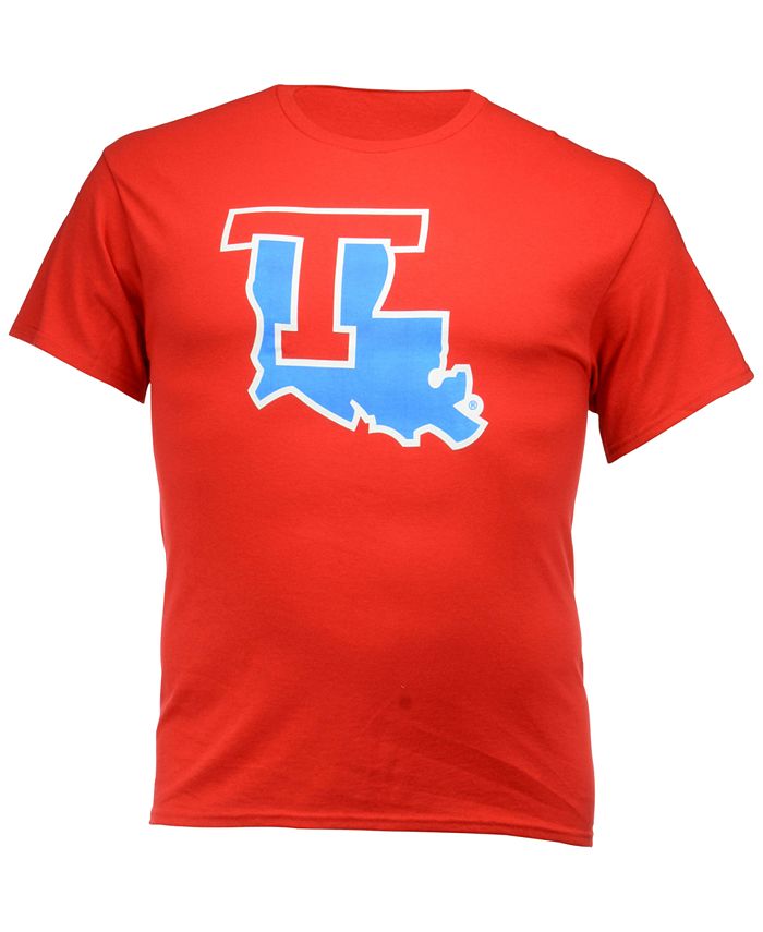 J America Men's Louisiana Tech Bulldogs Big Logo T-Shirt - Macy's