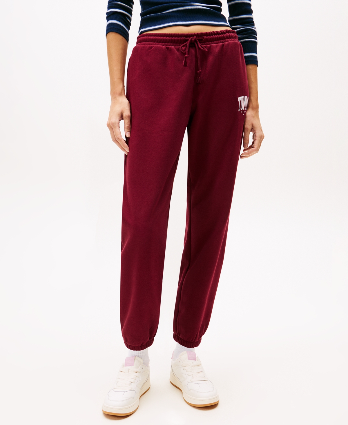Click here for Tommy Jeans Womens Collegiate Sweatpant - Deep Rou... prices