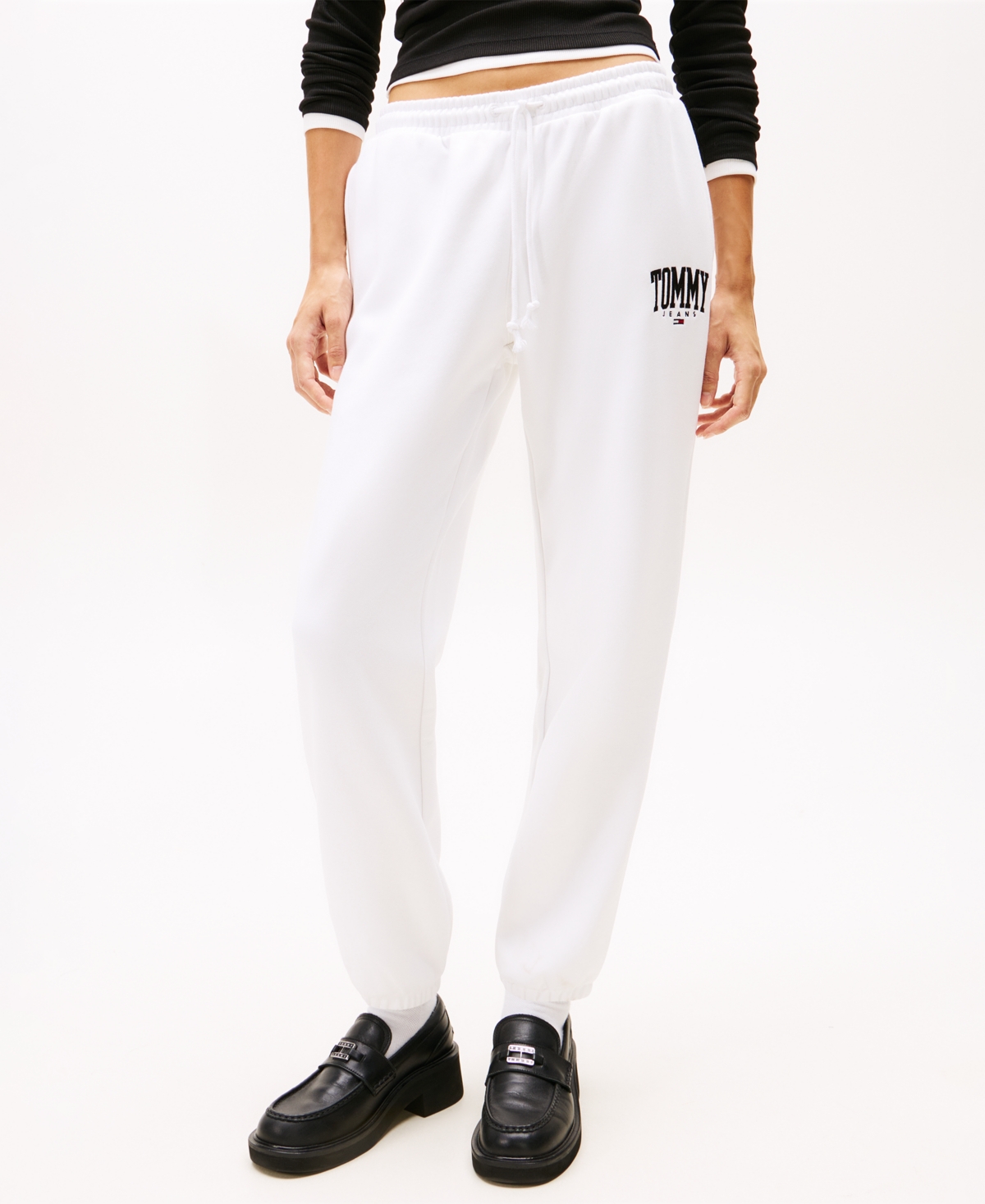 Click here for Tommy Jeans Womens Collegiate Sweatpant - Optic Wh... prices