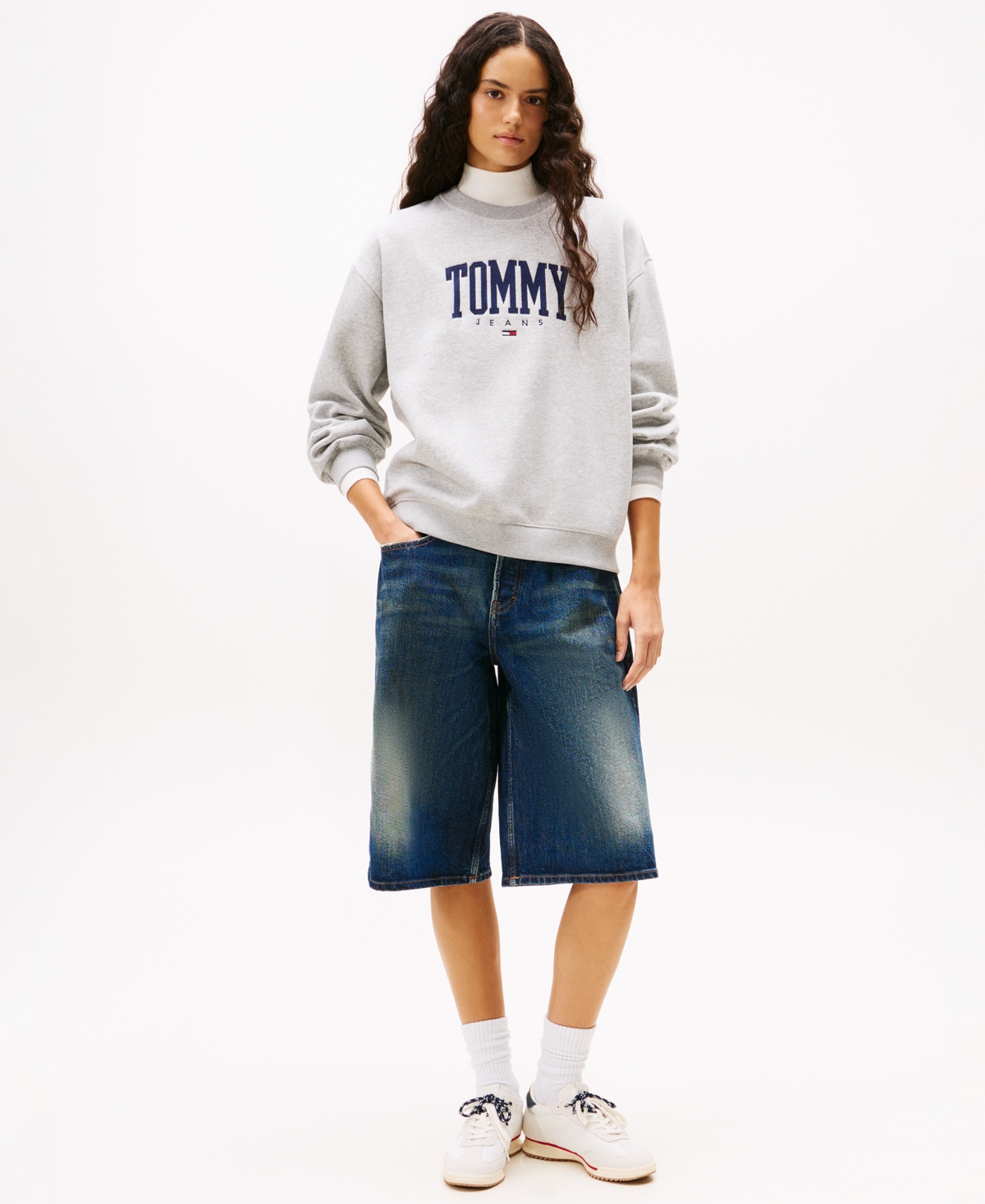 Click here for Tommy Jeans Womens Collegiate Crewneck Logo Sweats... prices