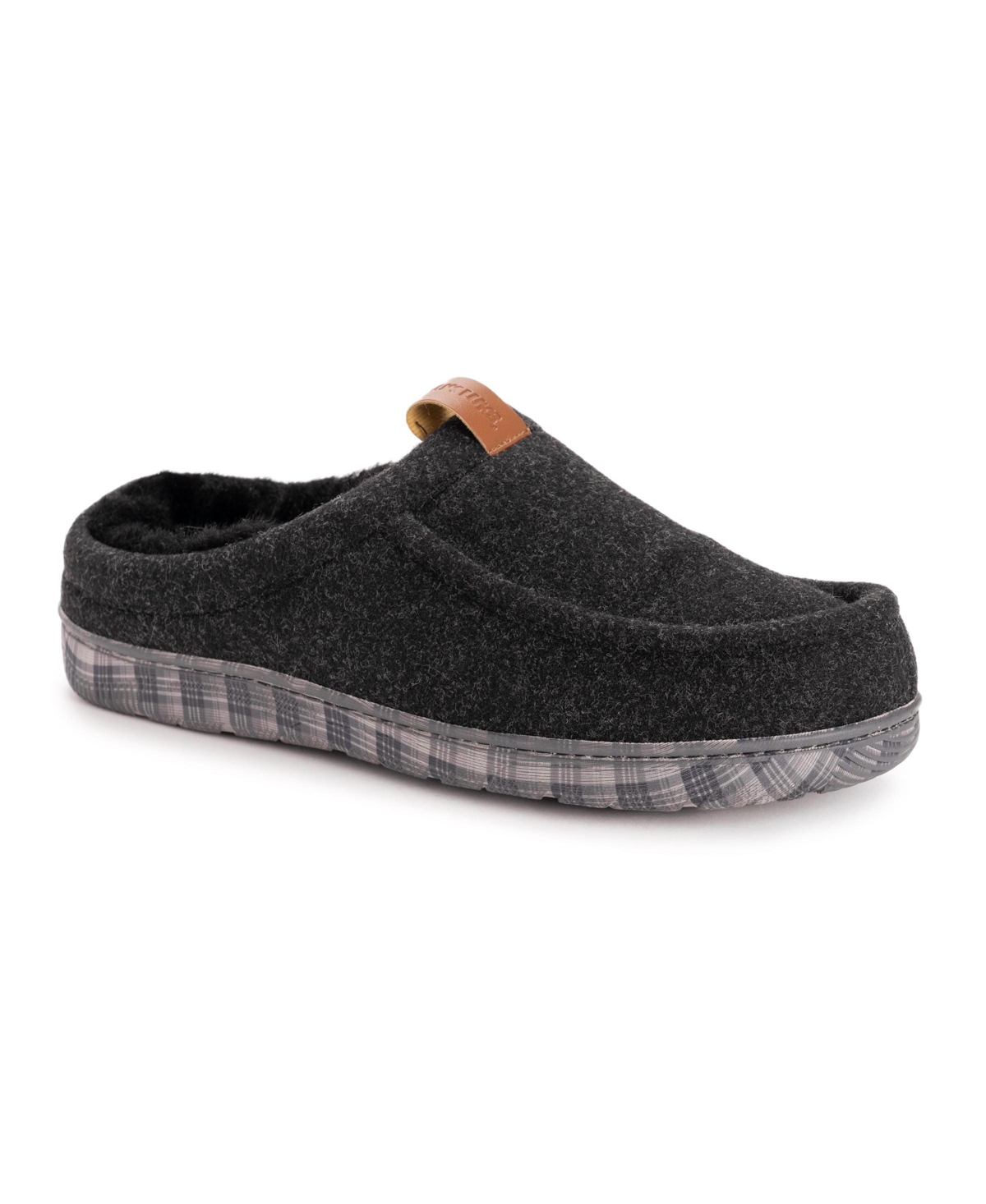 Click here for Muk Luks Mens Miles Clog - Heathered black prices