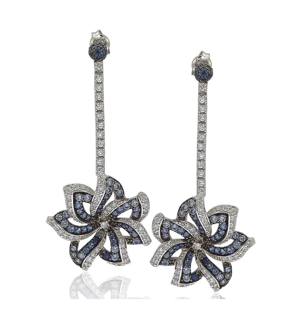 Click here for Suzy Levian New York Sterling Silver Sapphire & Cr... prices