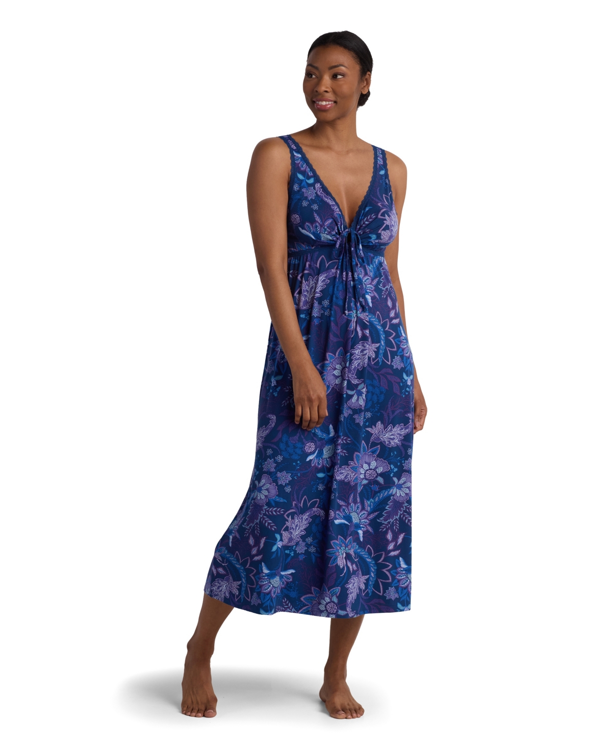 Click here for Miss Elaine Womens Sleeveless Printed Long Dress -... prices