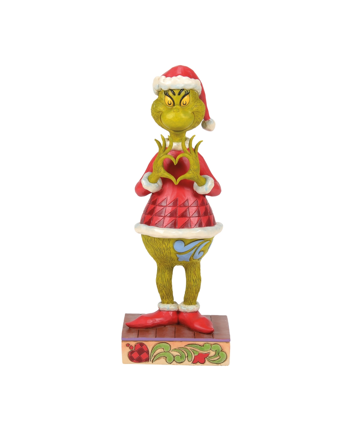 Click here for Jim Shore Grinch with Heart Hands Figurine - Multi prices