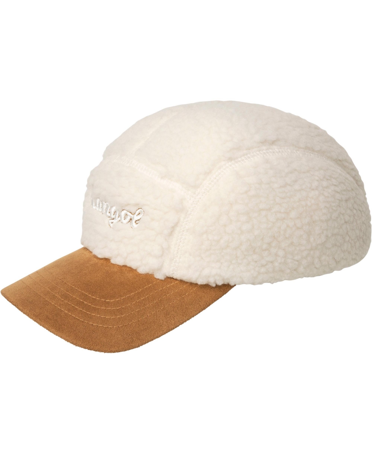 Click here for Kangol Script Faux Sherpa 5-Panel Baseball - Natur... prices