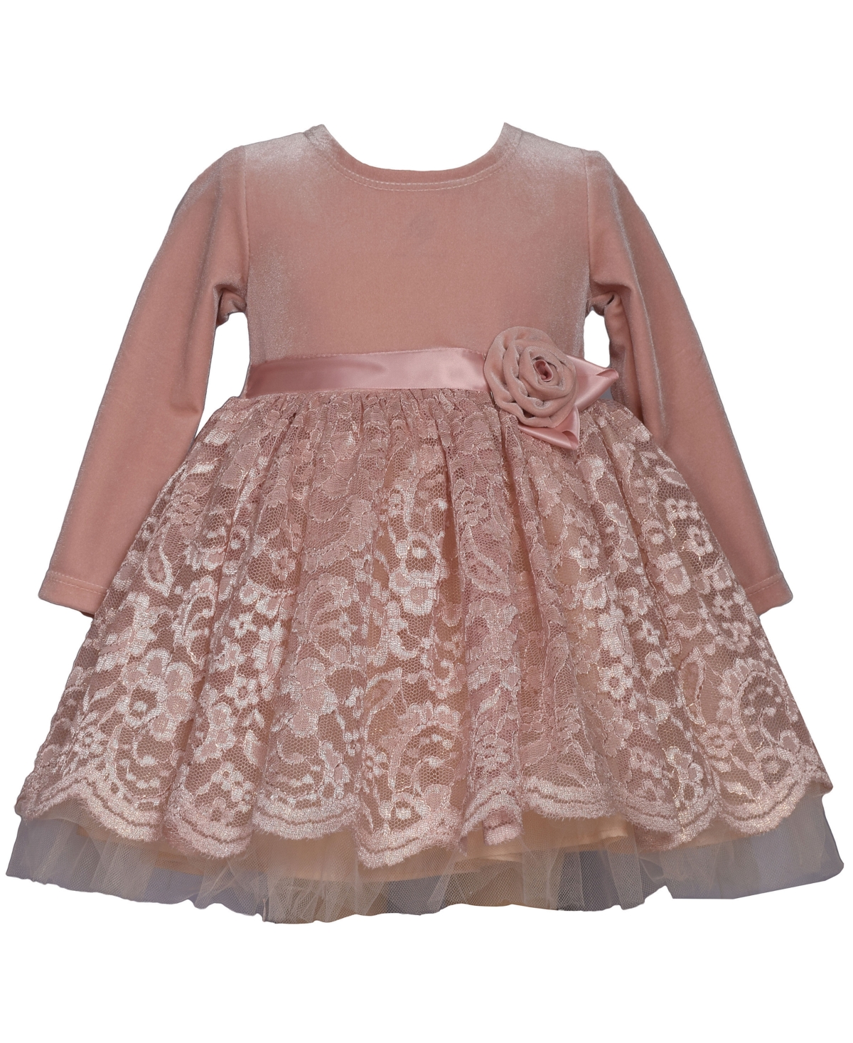 Click here for Bonnie Jean Little and Toddler Girls Velvet to Lac... prices