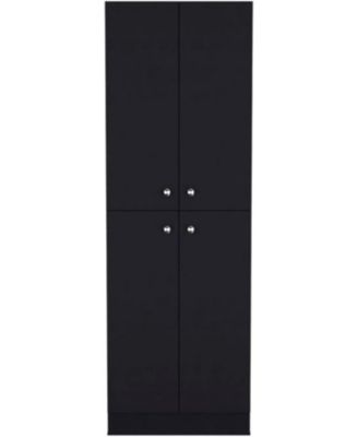 Click here for Vanirror Black Pantry Cabinet Space Saving Kitchen... prices