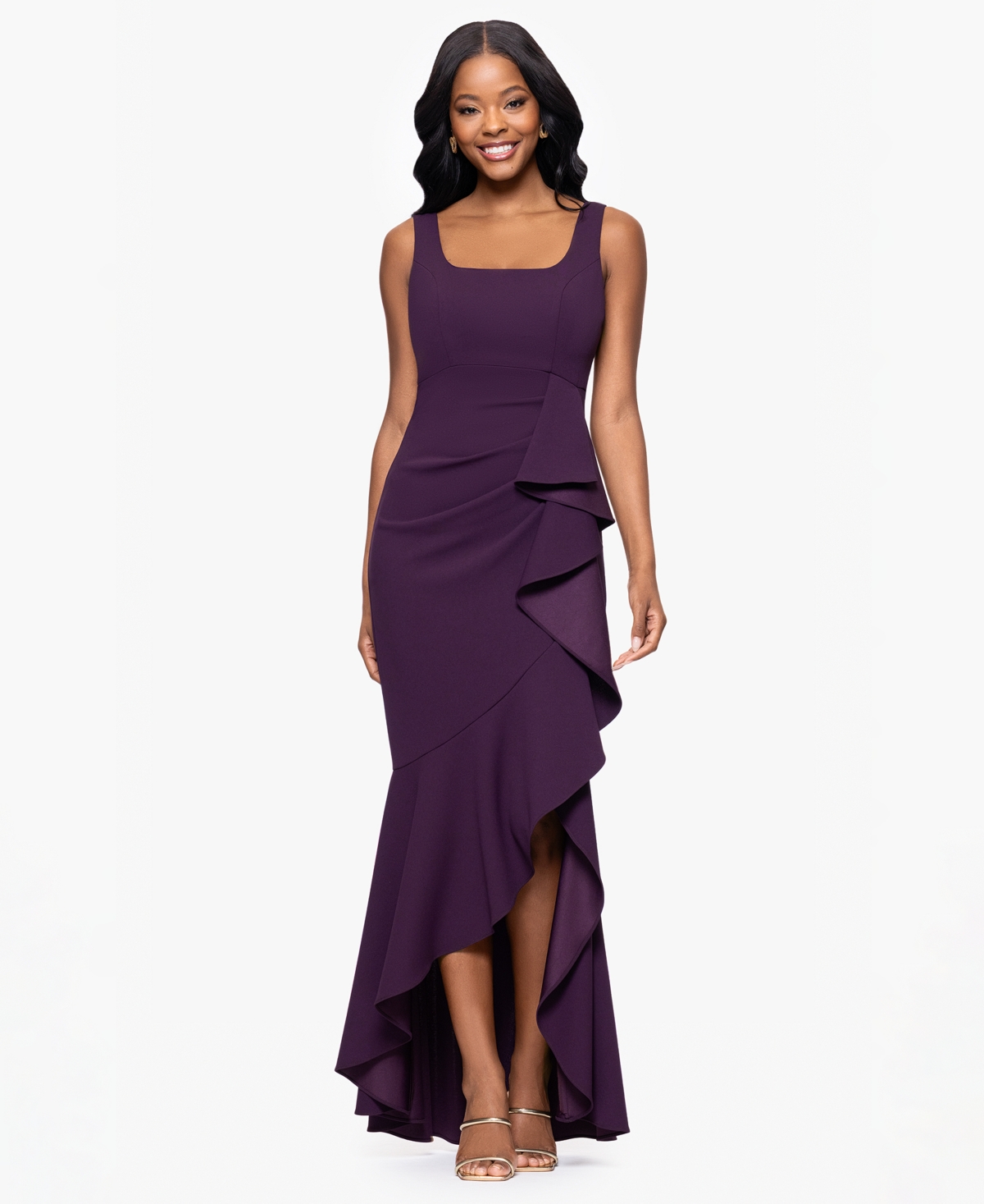 Click here for Betsy & Adam Petite Sleeveless Dress with Ruffle D... prices
