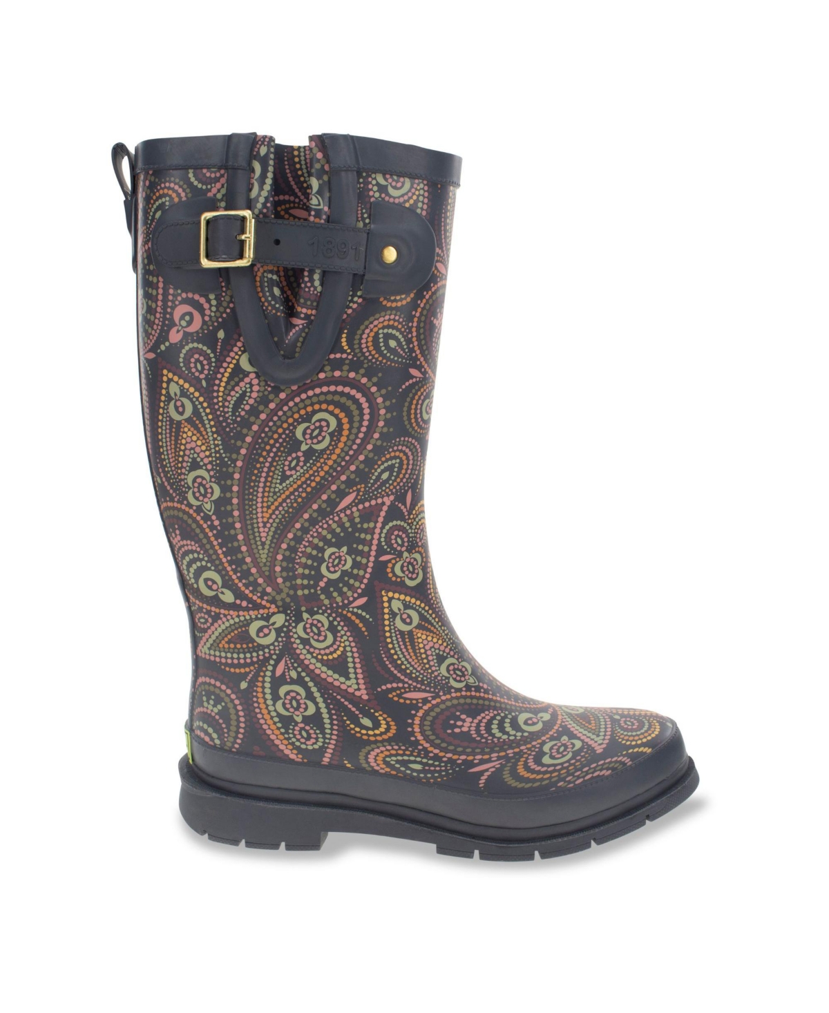 Click here for Western Chief Womens Paisley Tall Rain Boot - Char... prices