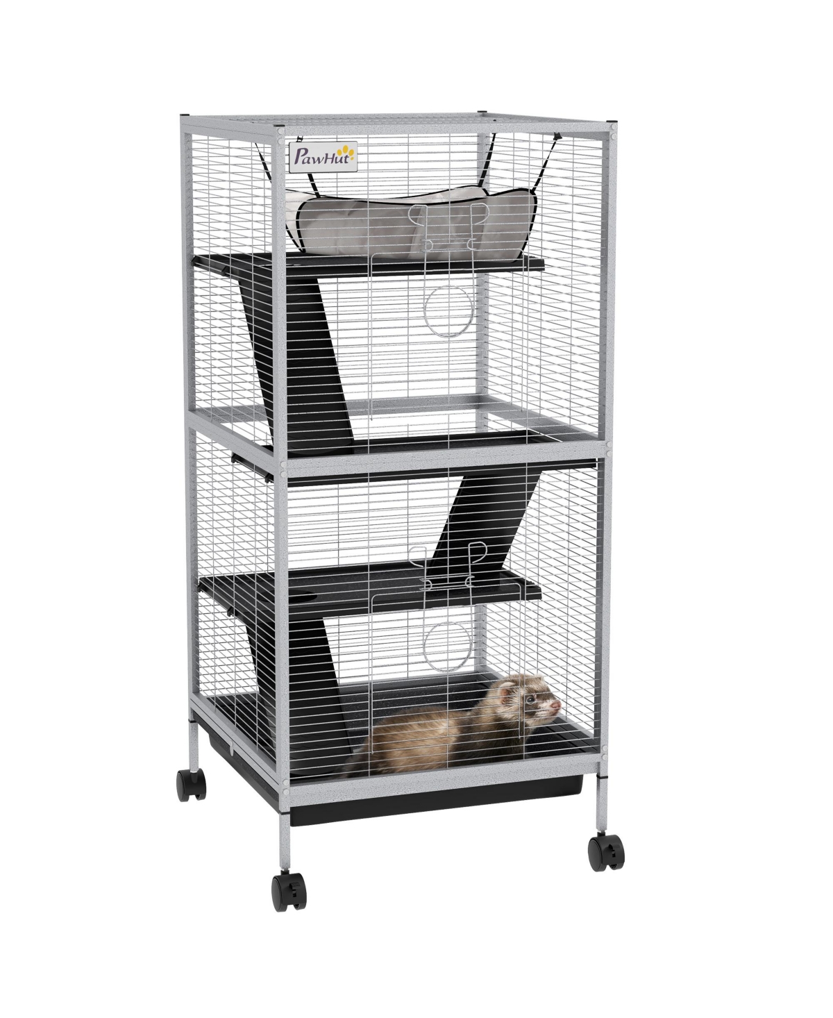 Click here for PawHut 4-Tier Small Animal Cage  Ferret Cage Large... prices