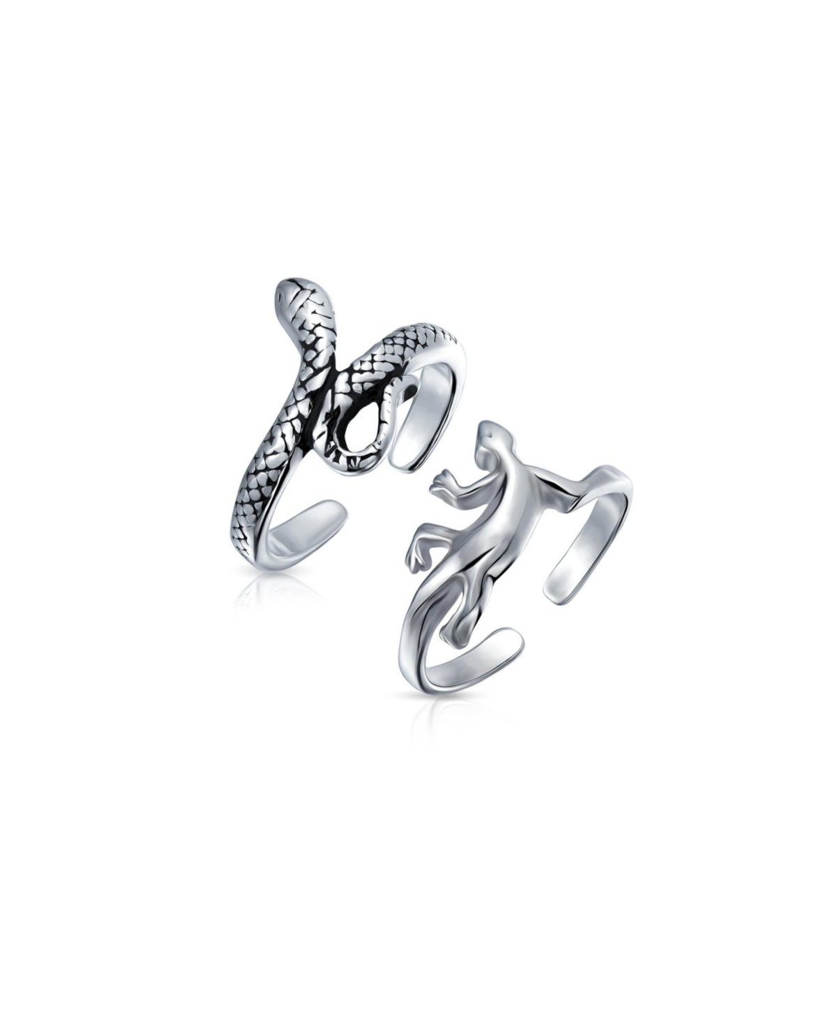 Click here for Bling Jewelry Set of 2 Garden Reptile Snake and Ge... prices
