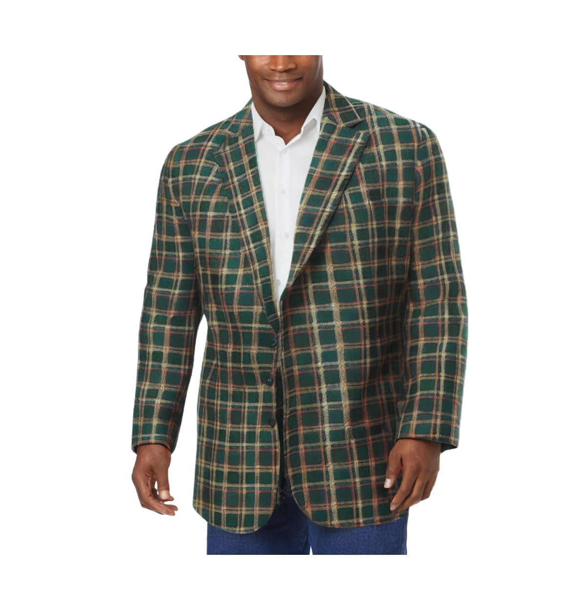 Click here for KingSize Big & Tall Holiday Blazer - Hunter check prices