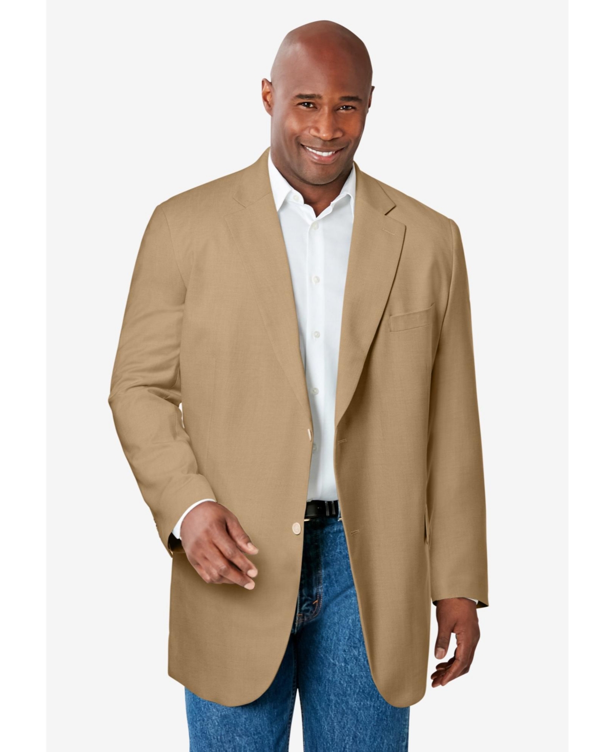Click here for KingSize Big & Tall Holiday Blazer - Khaki prices