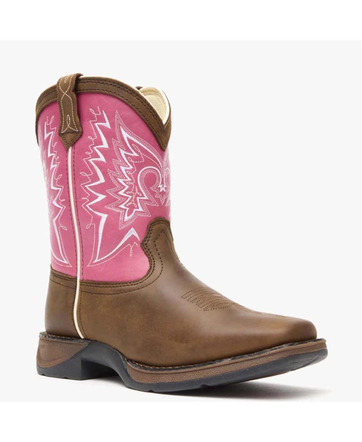 Click here for Durango Lil Big Kid Let Love Fly Western Boot - Br... prices