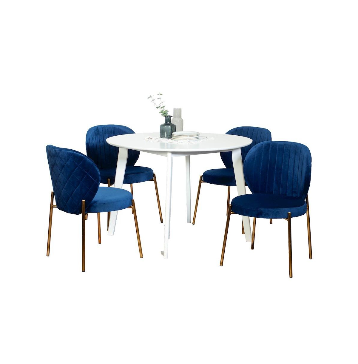 Click here for Roundhill Furniture Amoa Contemporary 5-Pc Dining... prices