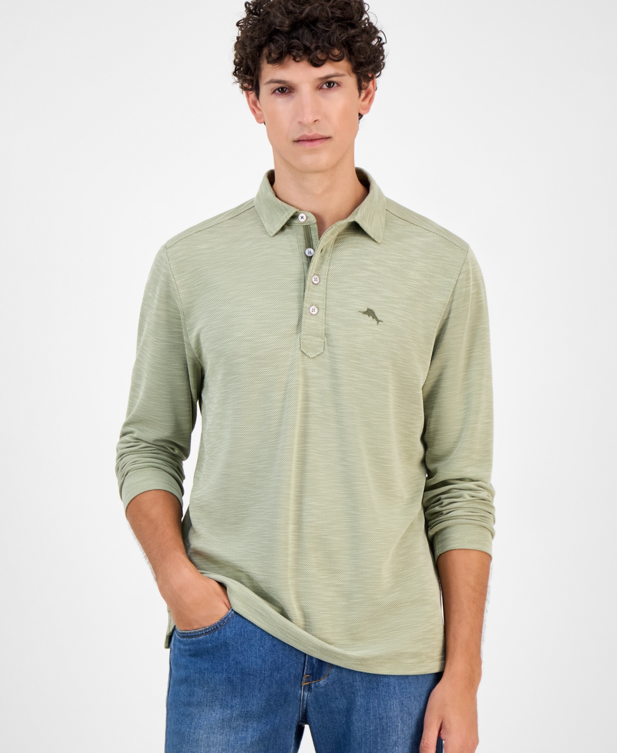 Click here for Tommy Bahama Mens Golden Sands Long-Sleeve Polo Sh... prices