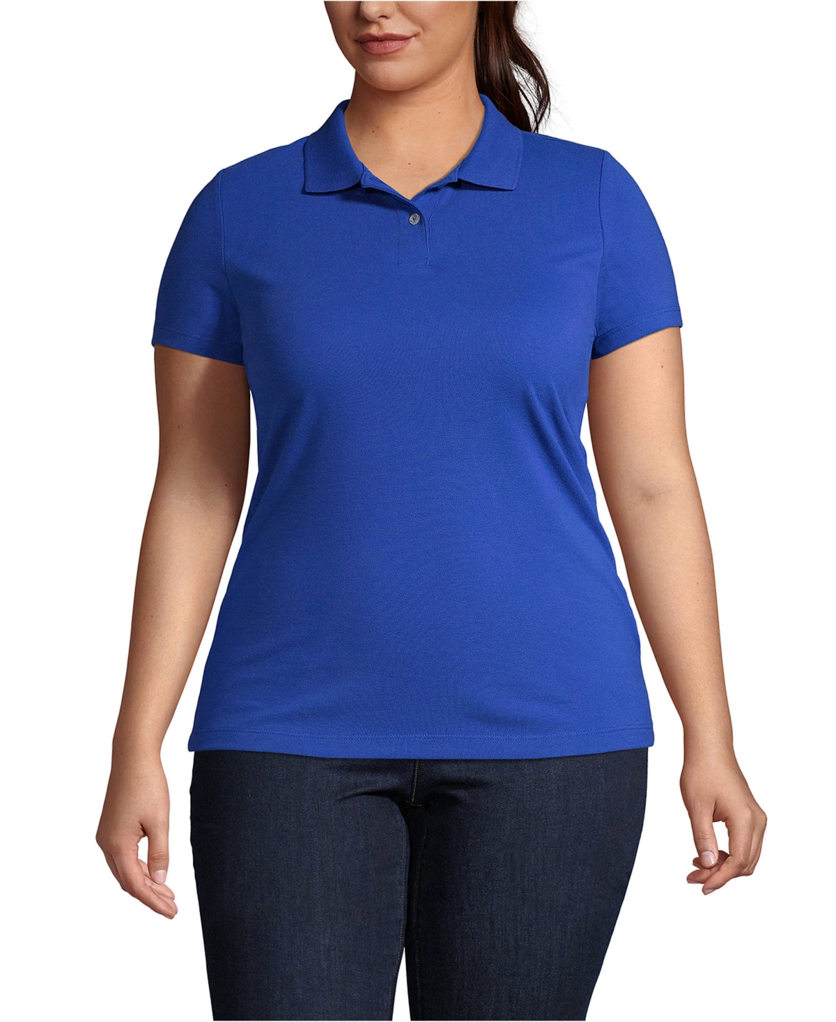 Click here for Lands End Womens Plus Size Short Sleeve Basic Mesh... prices