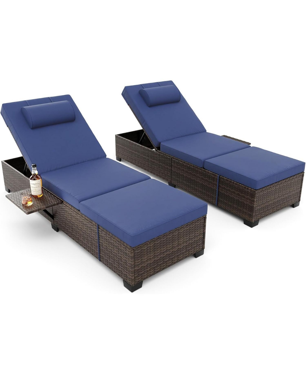 Click here for Gaomon 2 Pcs All-Weather Outdoor Rattan Patio Chai... prices