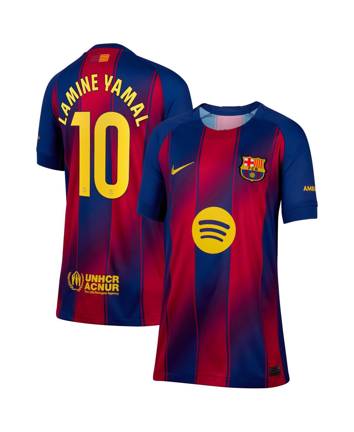 Click here for Nike Big Boys and Girls Lamine Yamal Blue Barcelon... prices