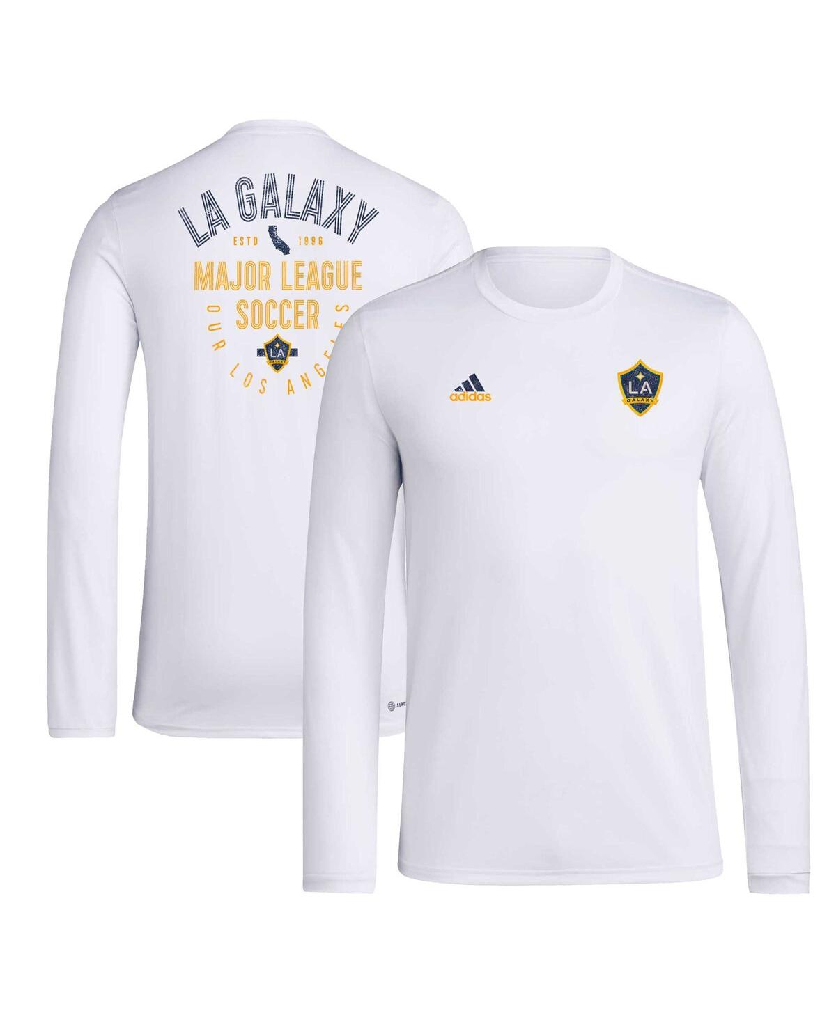 Click here for Adidas Mens White La Galaxy Local Stoic Long Sleev... prices