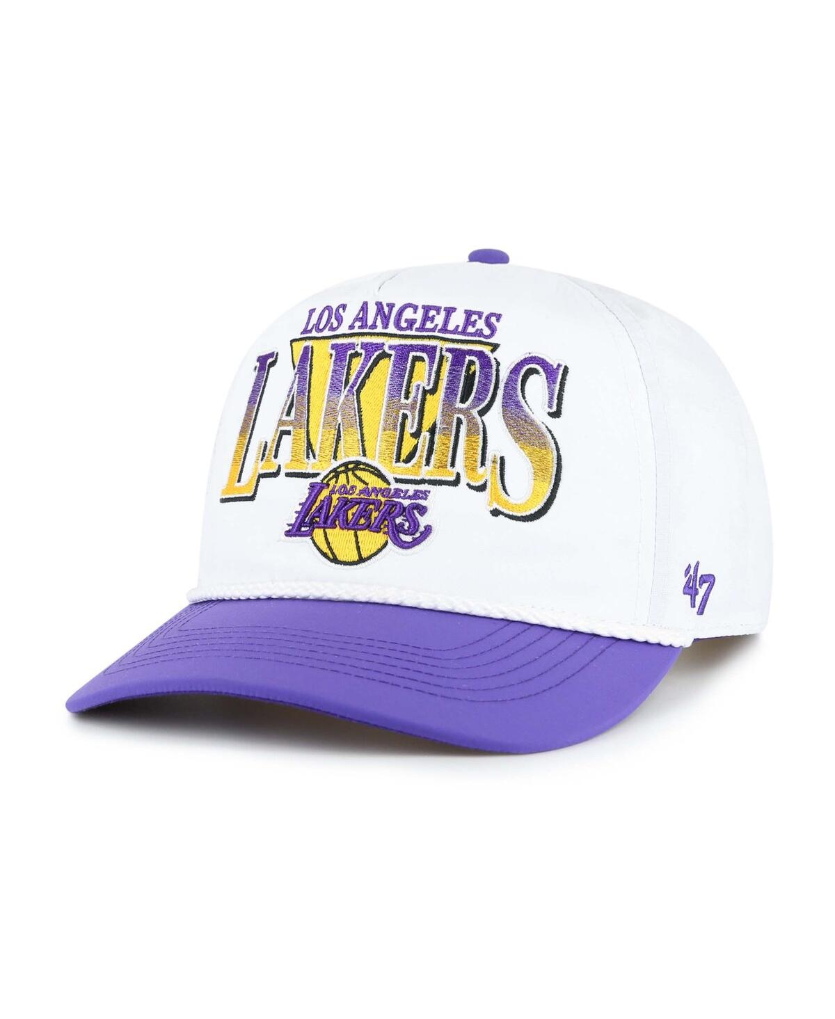 Click here for 47 Brand Mens White/Purple Los Angeles Lakers Trib... prices