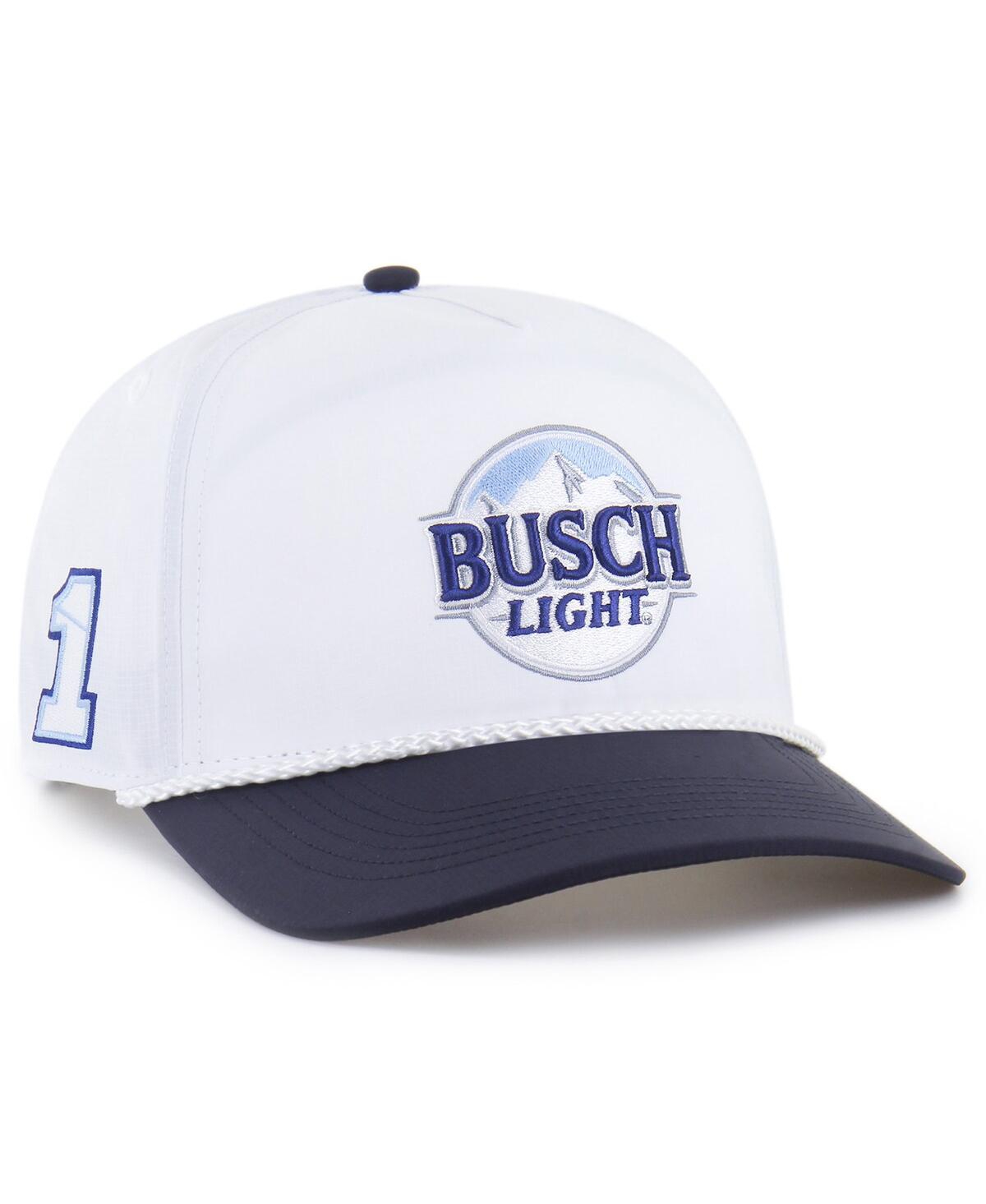 Click here for 47 Brand Mens White/Navy Ross Chastain Brrr Busch... prices