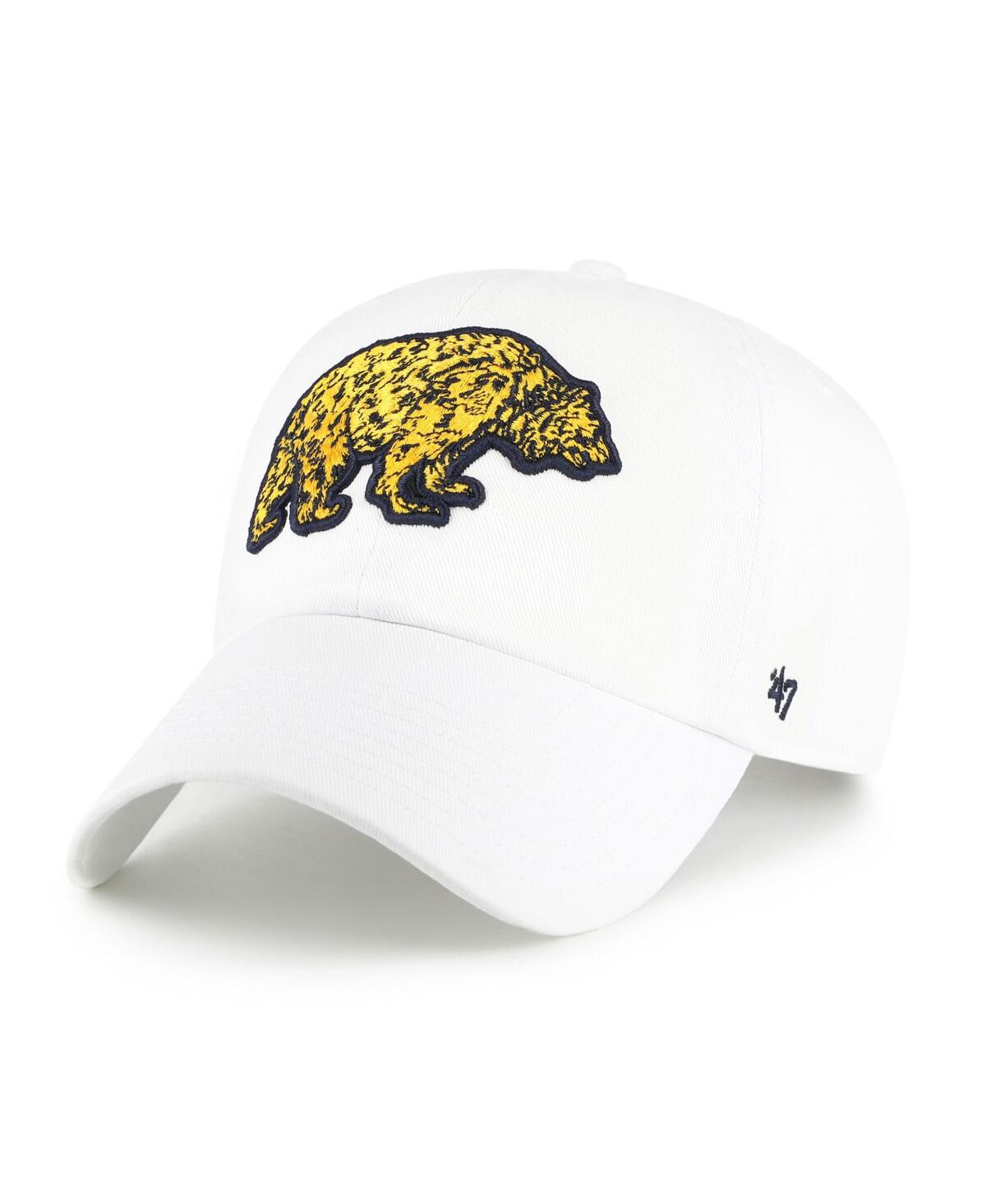 Click here for 47 Brand Mens White Cal Bears Vault Clean Up Adjus... prices