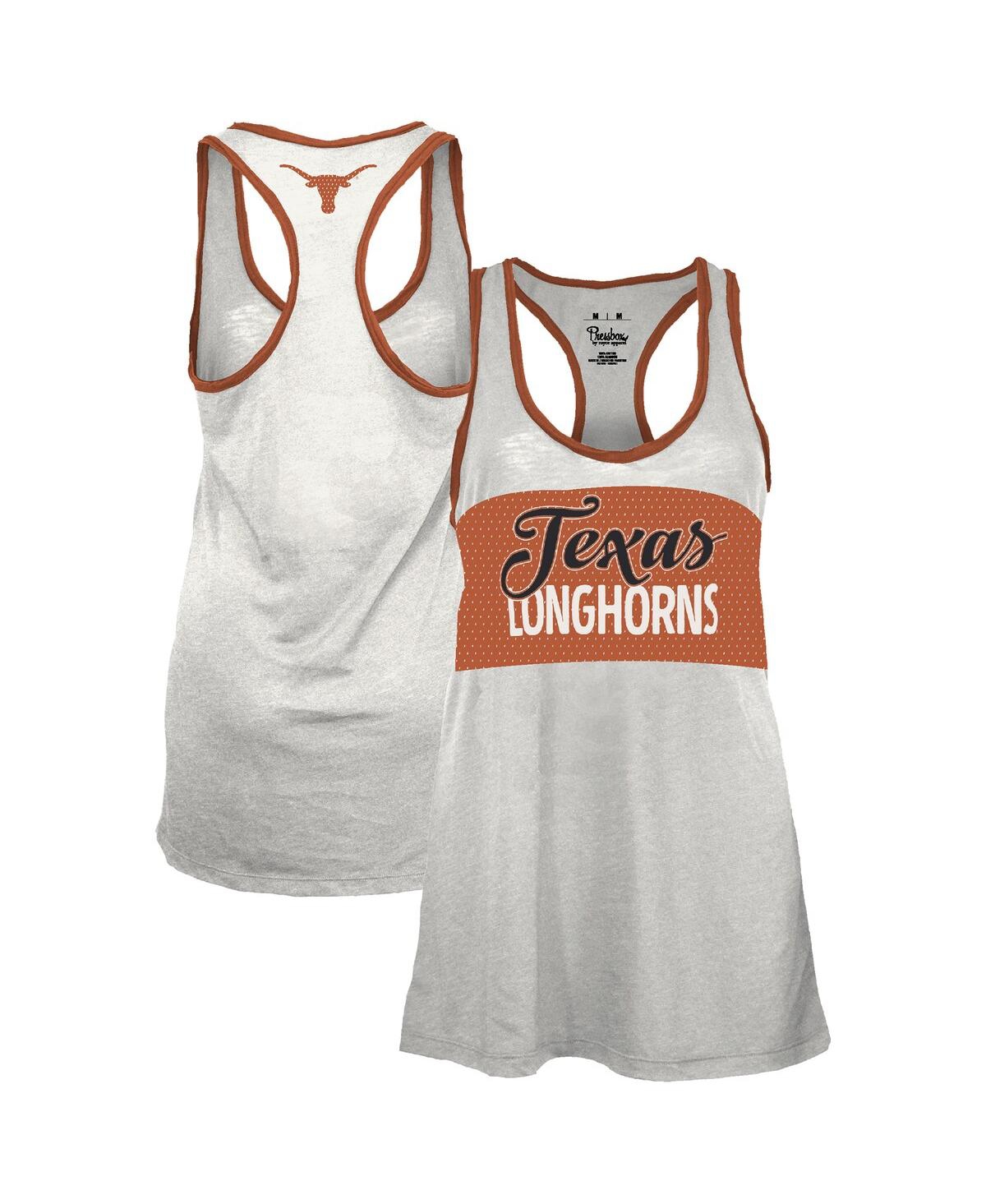 Click here for Pressbox Womens White/Burnt Orange Texas Longhorns... prices