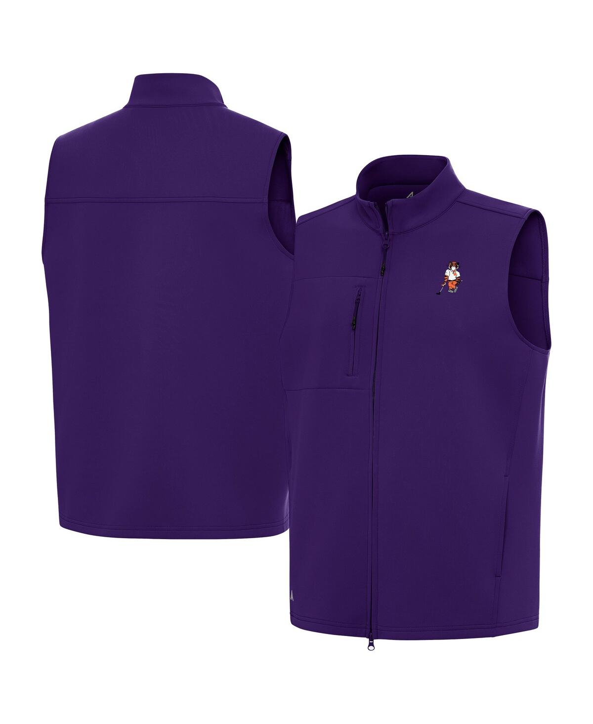 Click here for Antigua Mens Purple Clemson Standing Tiger Golf De... prices