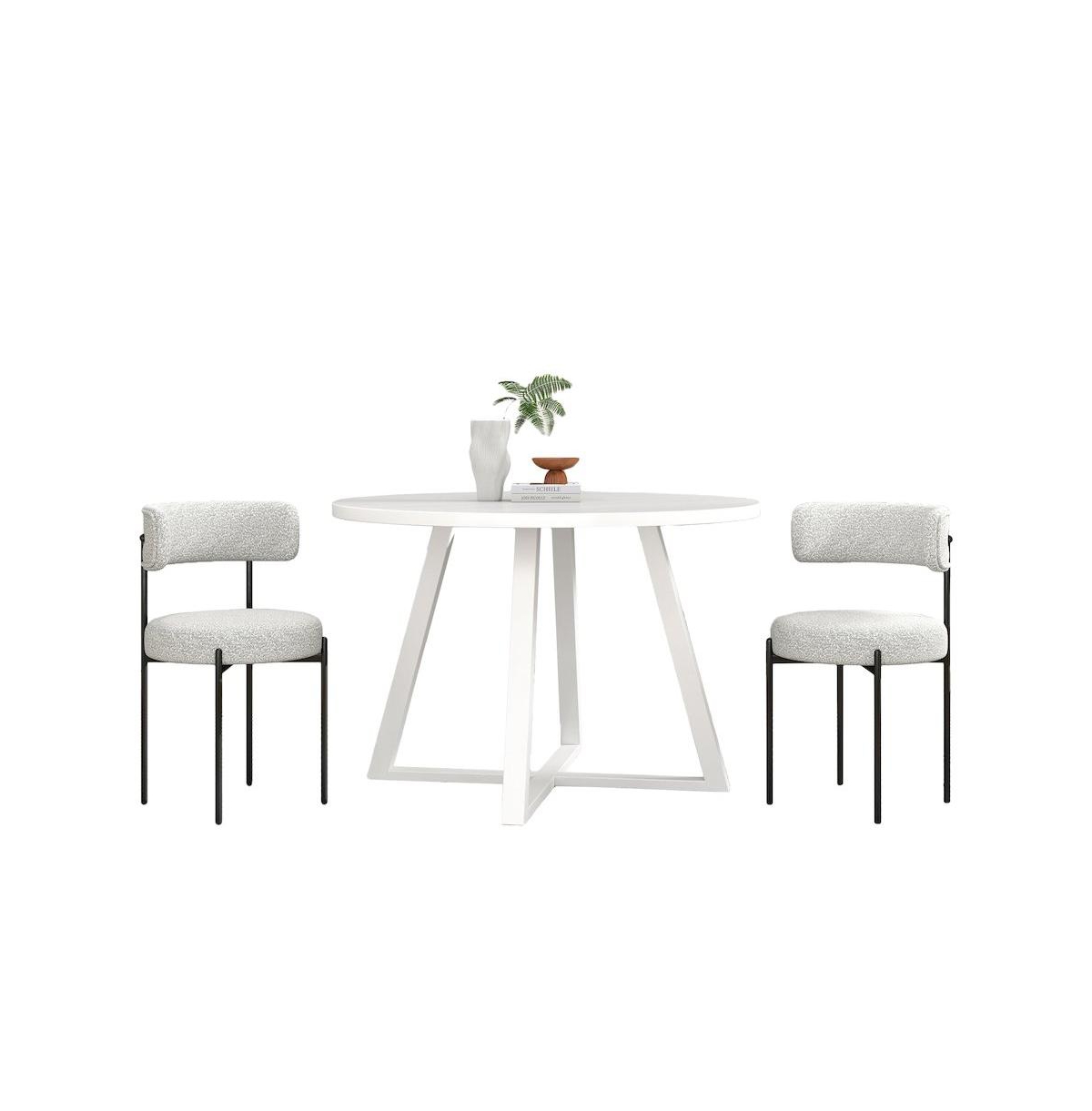 Click here for Roundhill Furniture Durban 3-Pc Round Dining Set... prices