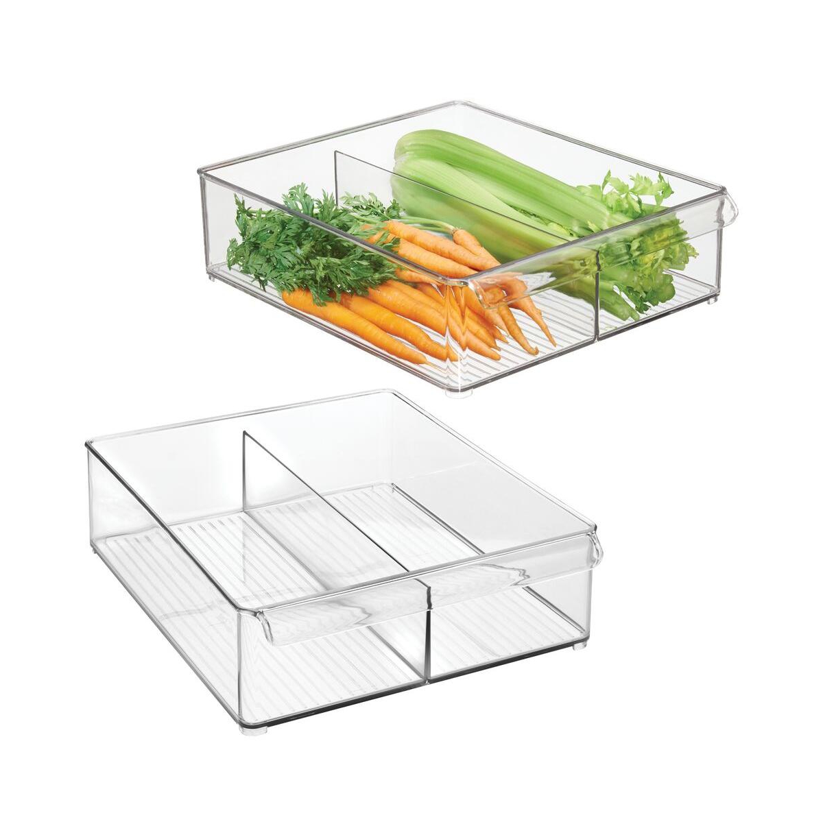 Click here for iDesign Divided Plastic Pantry Bin with Handle  Se... prices