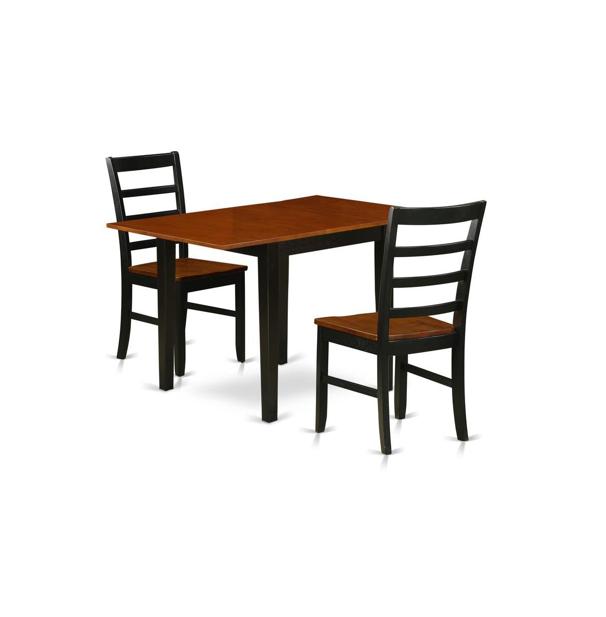 Click here for East West Furniture Dining Room Set Black & Cherry... prices