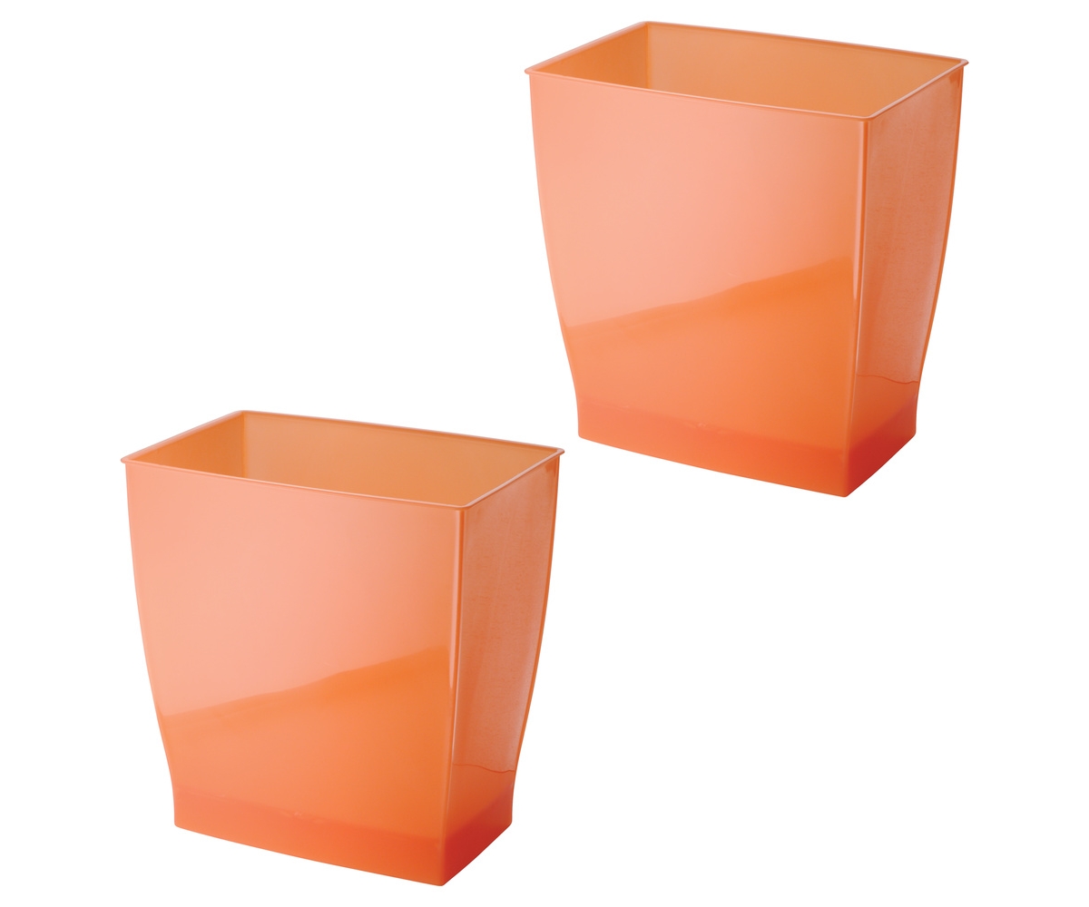 Click here for iDesign Small Bathroom Trash Cans  Set of 2  Tango... prices