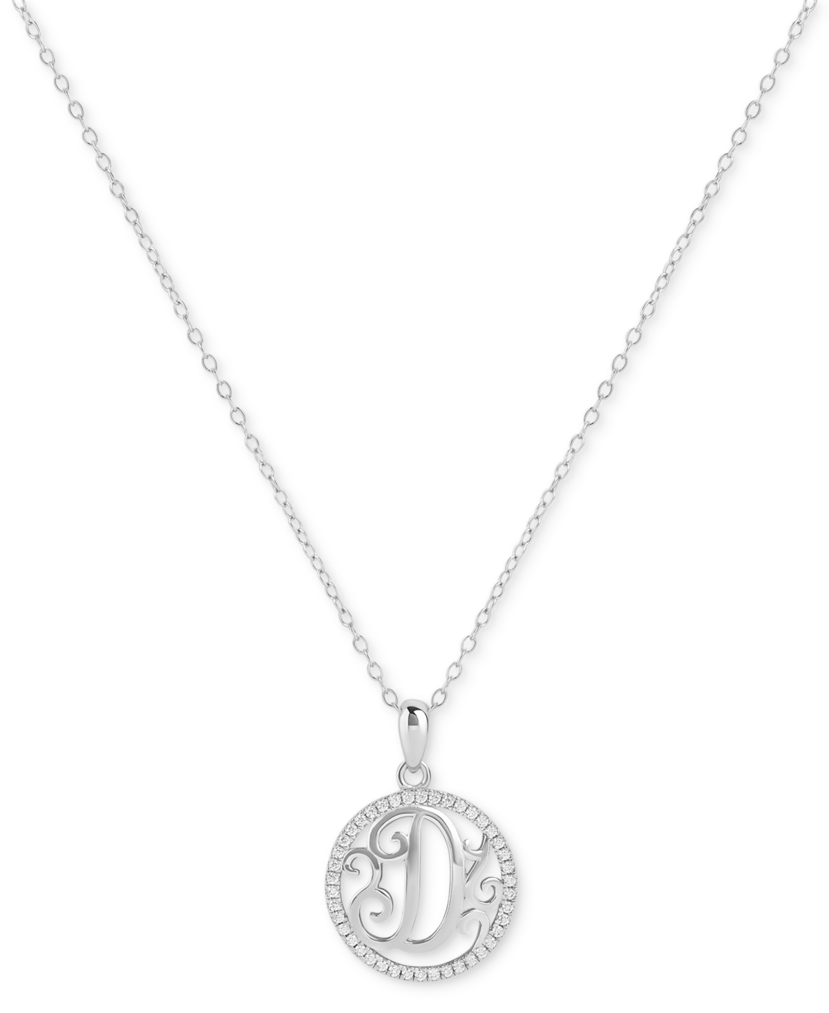 Click here for Giani Bernini Cubic Zirconia D Monogram 18 Pendant... prices