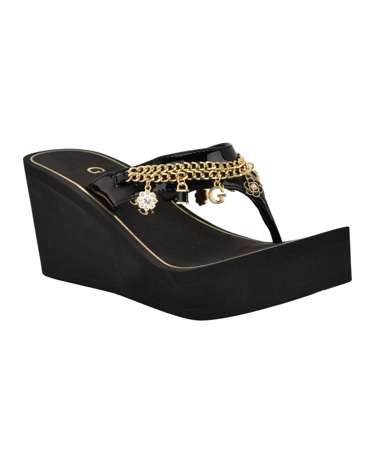 Click here for Guess Womens Sutton Charms Eva Thong Wedge Sandals... prices