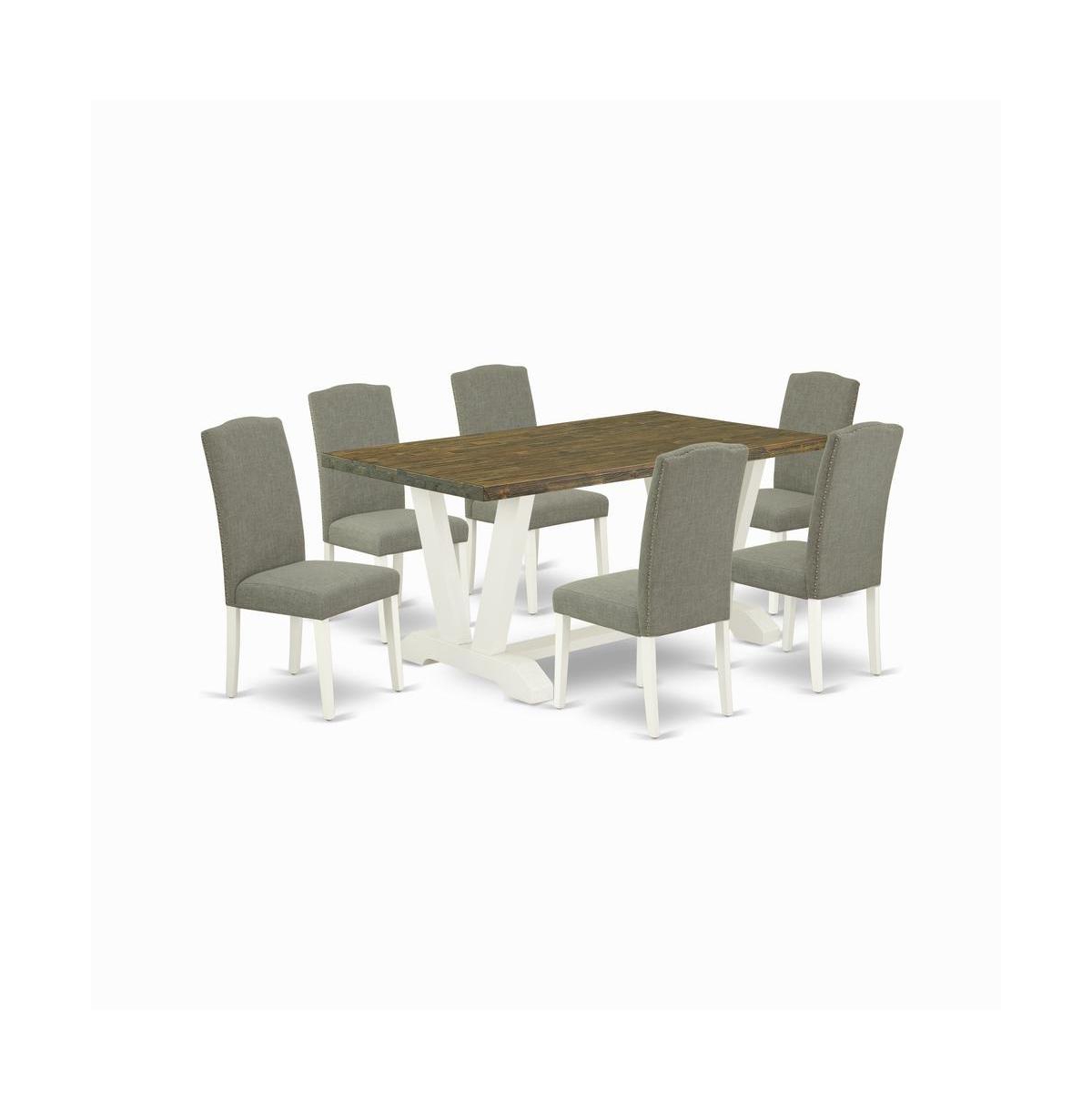 Click here for East West Furniture 7-Piece Fashionable Dining Set... prices