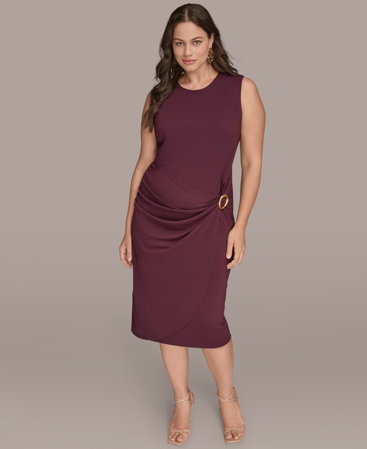 Click here for Donna Karan New York Plus Size Sarong Sleeveless S... prices