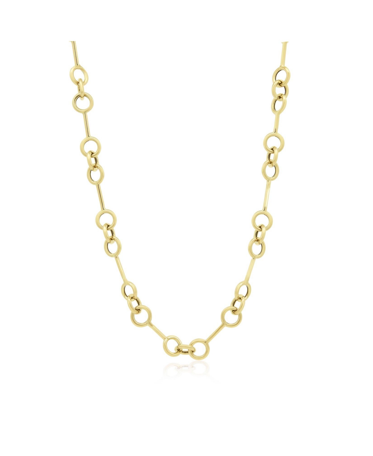 Click here for The Lovery Interlocked Circle Chain Necklace 14K G... prices