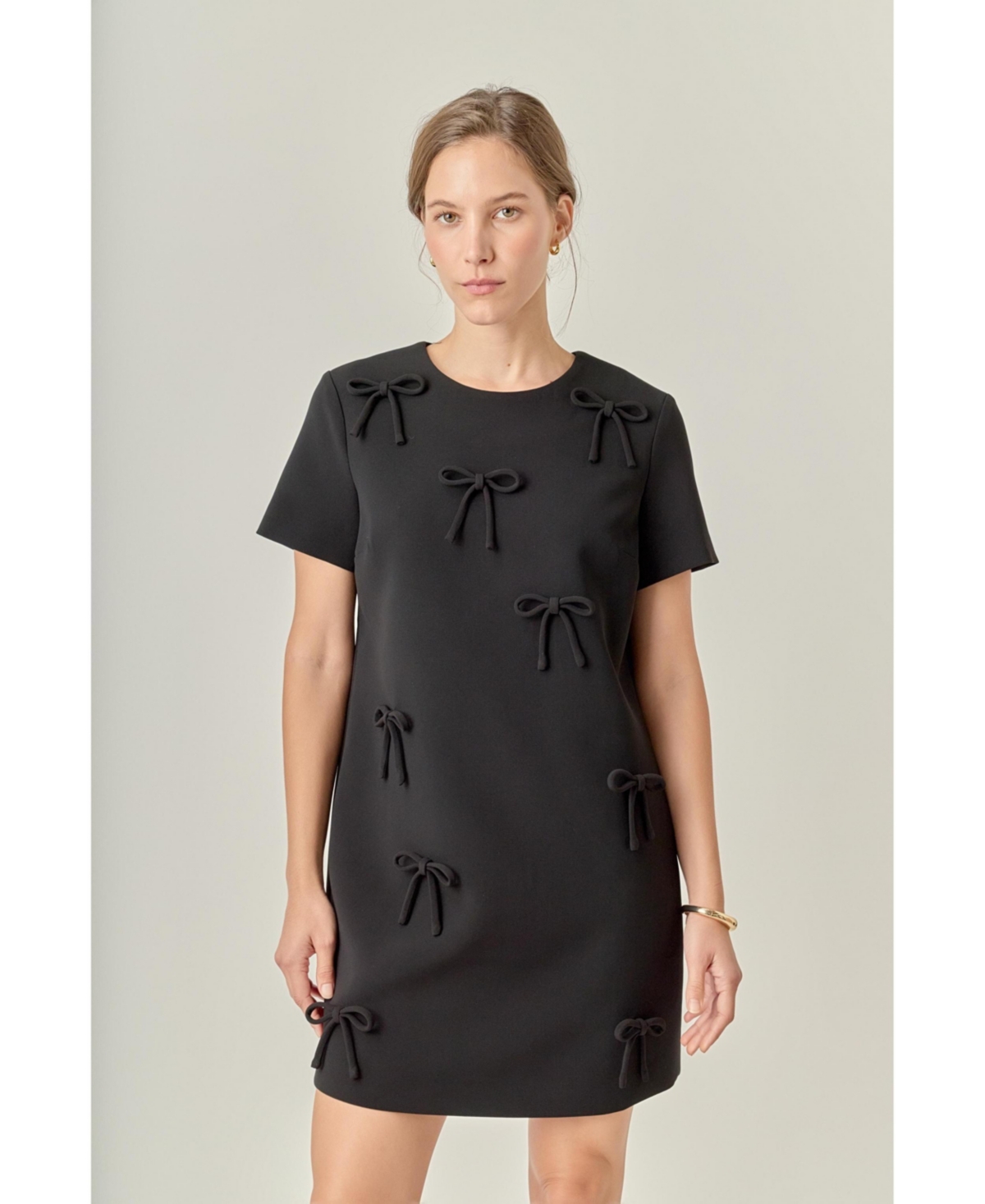 Click here for English Factory Womens Bow Detailed Mini Dress - B... prices