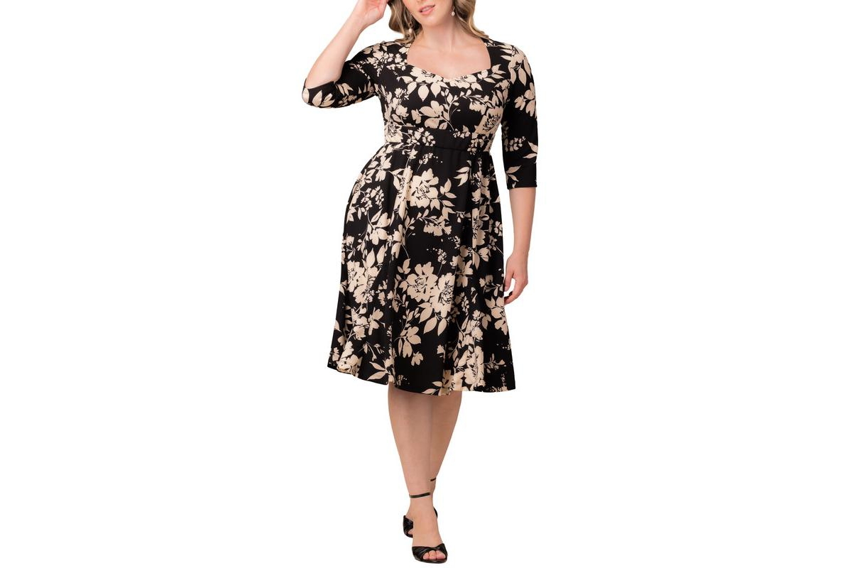 Click here for Kiyonna Plus Size Royal Sweetheart Cocktail Dress... prices