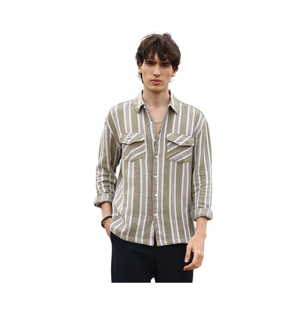 Click here for Campus Sutra Mens Peanut Brown & Off-White Utility... prices