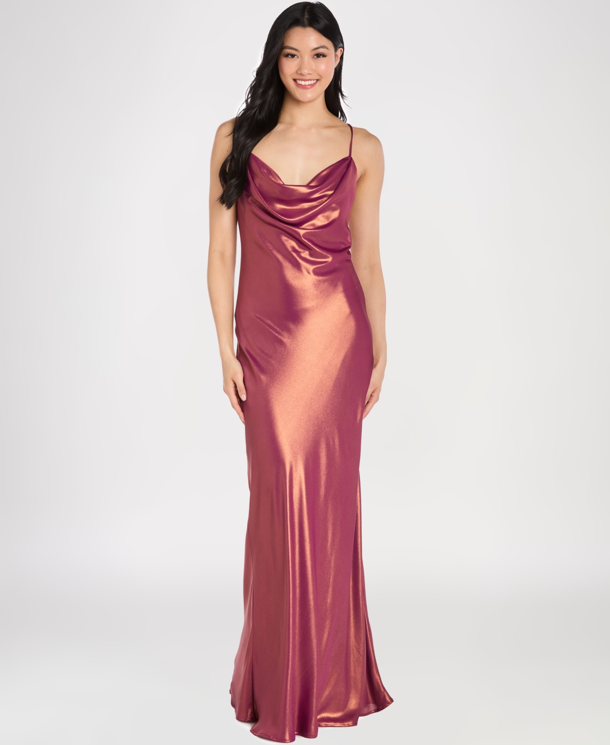 Click here for Morgan & Company Juniors Sleeveless Cowl Neck Long... prices