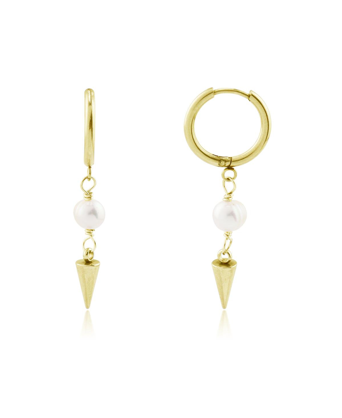 Click here for Rebl Jewelry Sarah Spike Pearl Drop prices