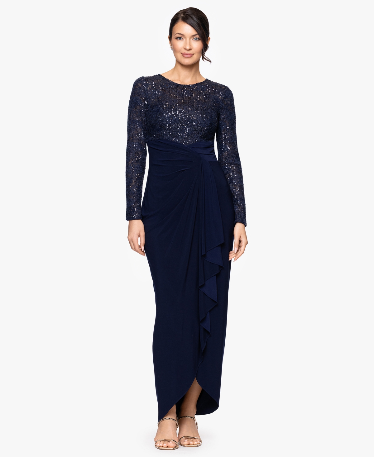 Click here for B&A By Betsy and Adam Petite Scoop Neck Sheath Dre... prices