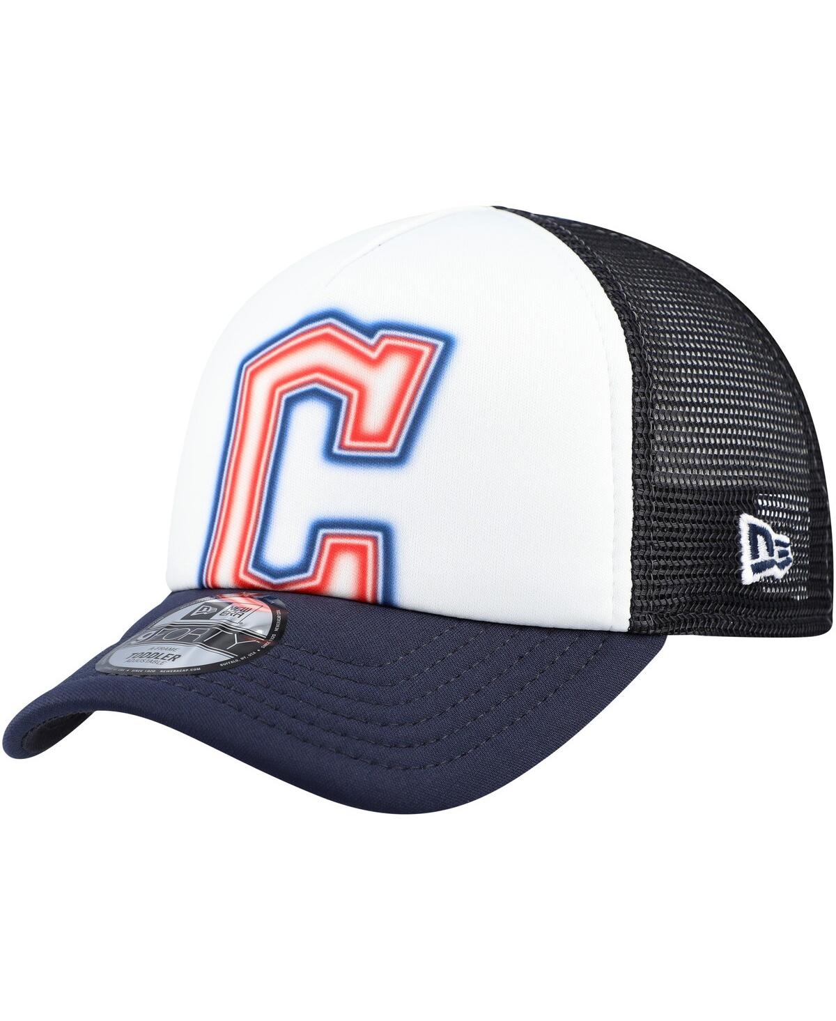Click here for New Era Toddler White/Navy Cleveland Guardians Pai... prices