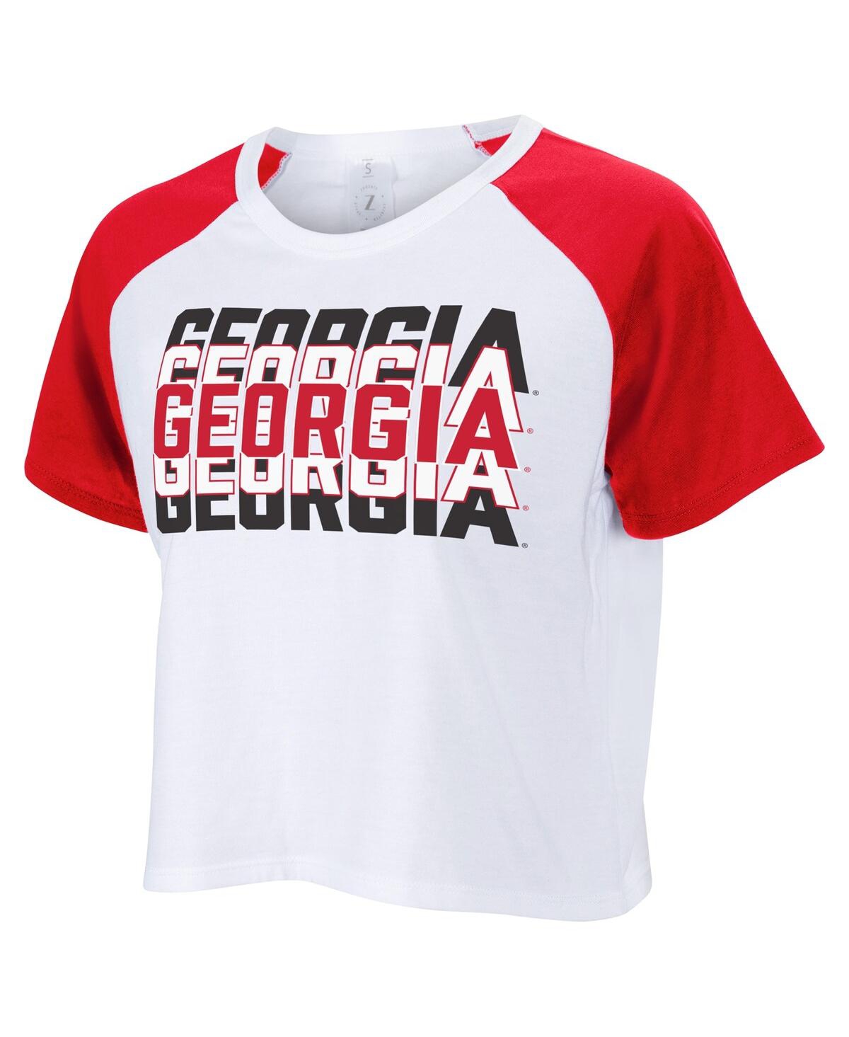 Click here for ZooZatz Womens White Georgia Bulldogs Color block... prices